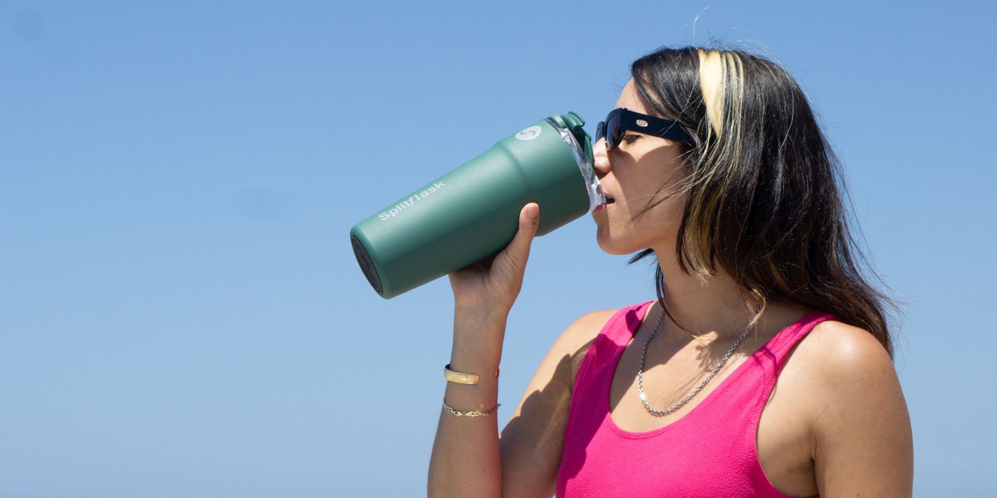 Dual-chamber 30oz Stainless Steel Tumbler / Insulated Water bottle
