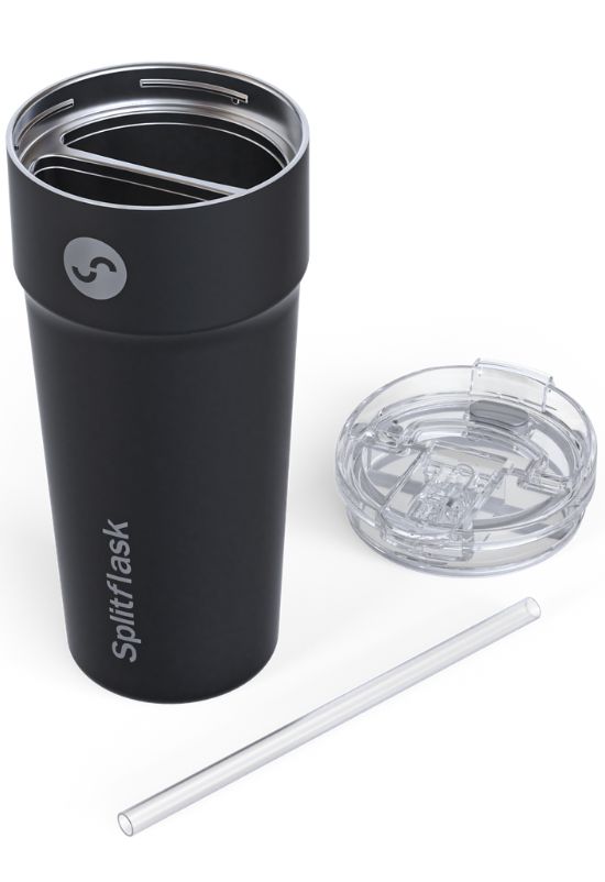 Splitflask® - Dual-chamber Vacuum Insulated Tumbler & Water Bottle Mug