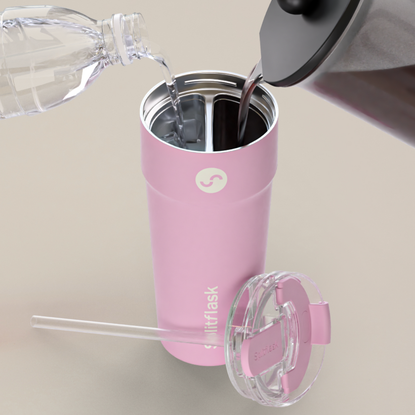 Dual-chamber 30oz Stainless Steel Tumbler / Insulated Water bottle