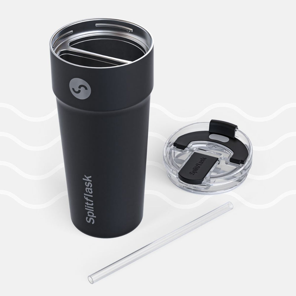 Splitflask® - Dual-chamber Vacuum Insulated Tumbler & Water Bottle Mug
