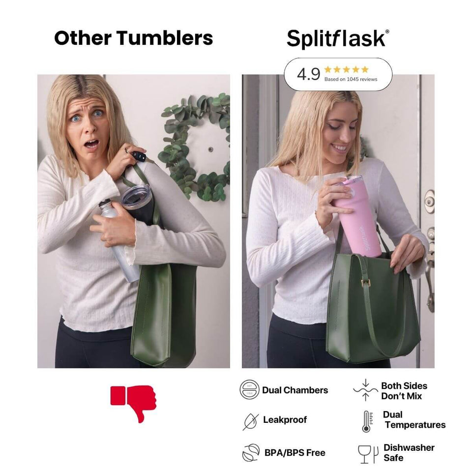 Splitflask Dual Chamber Vacuum Insulated Water bottles & Tumblers – Splitflask - 2-In-1 ...